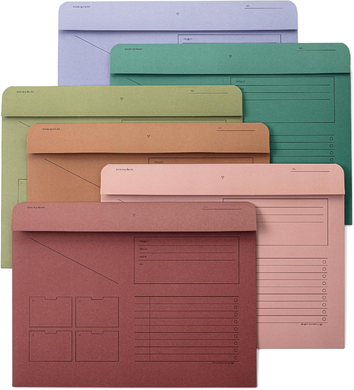 Amazon.com : iScholar Assorted Color File Folders, Letter Size, 12 Pack ...