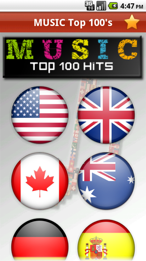 Music top 100's hits - App on Amazon Appstore