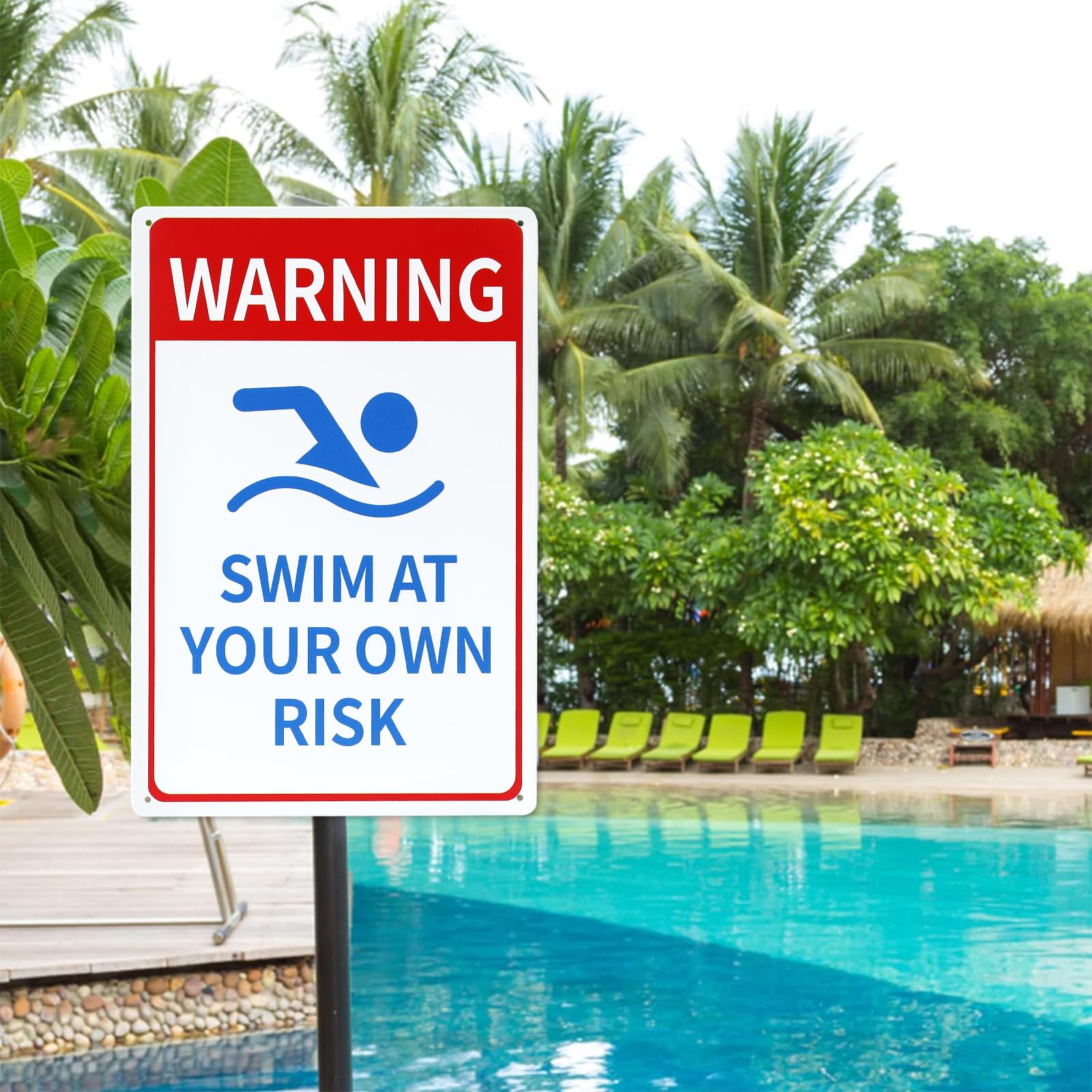 Snapklik.com : Pool Rules Sign, No Diving No Running No Food No Glass ...