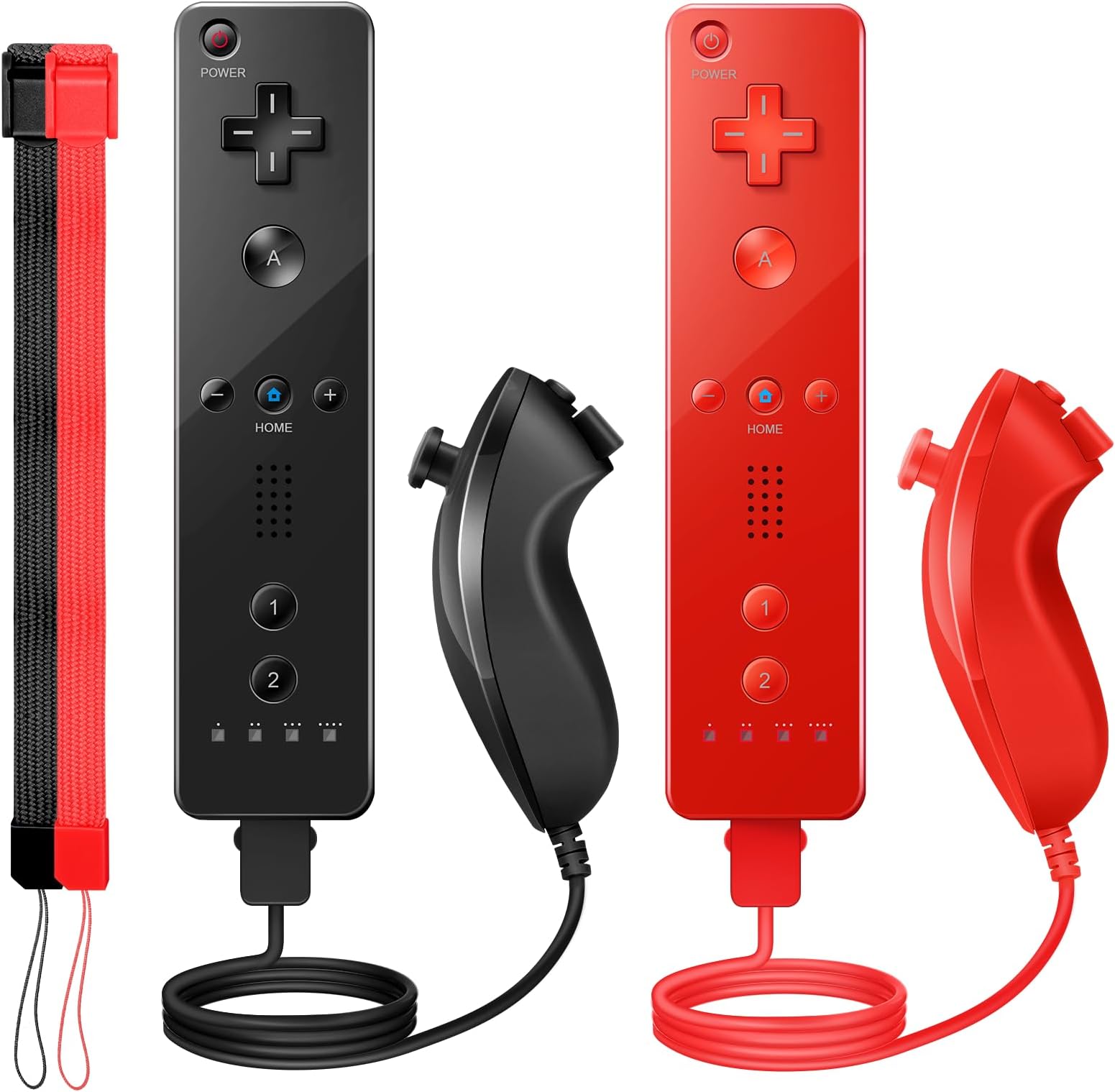 Amazon.com: 2 Pack Wii Controllers with Motion Plus, includes Black and ...