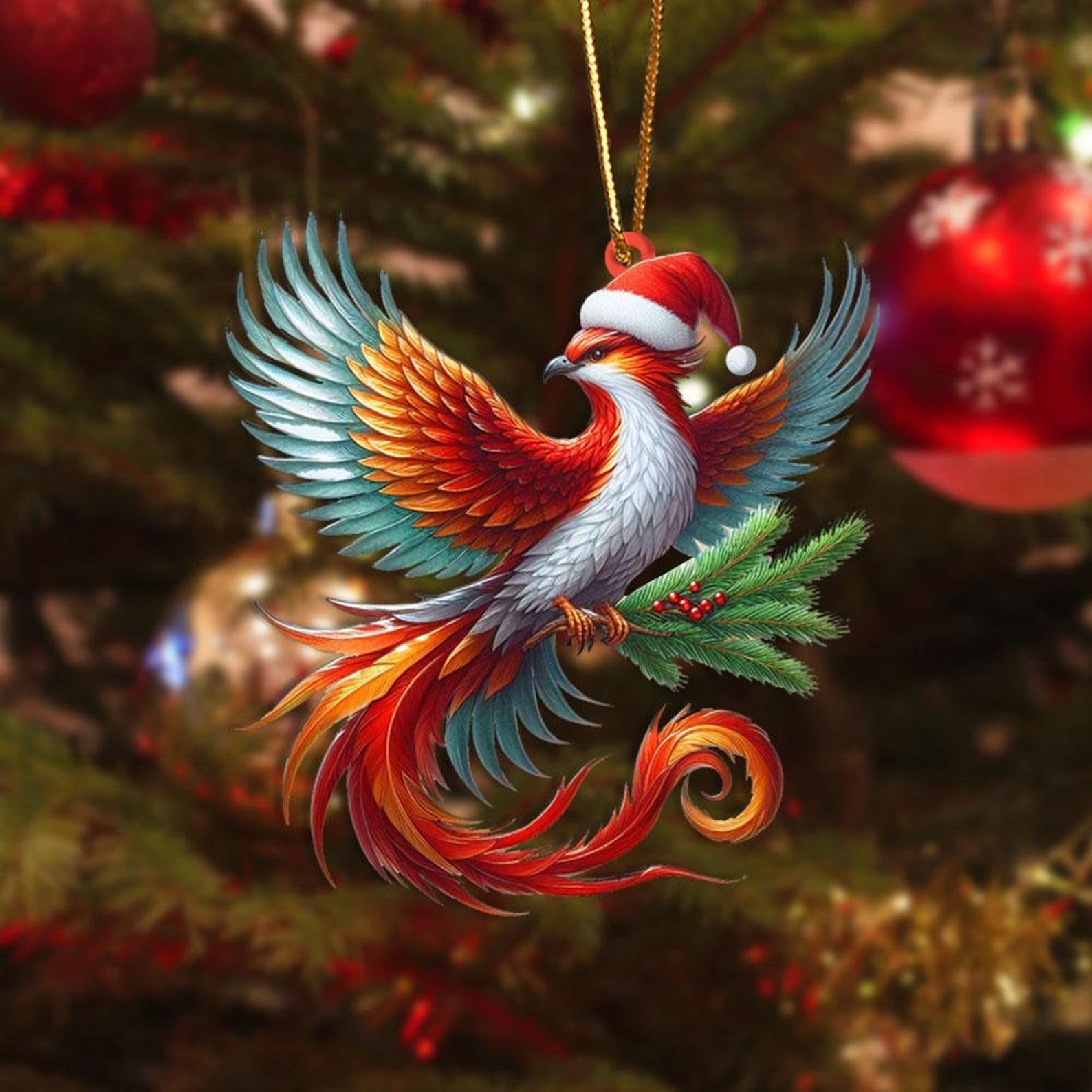 Amazon.com: Phoenix Christmas Ornament, Phoenix Christmas Tree Decor ...