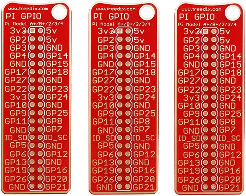 Amazon.com: Treedix 2pcs 2x20 GPIO Header Connection Ports PI Hat GPIO ...