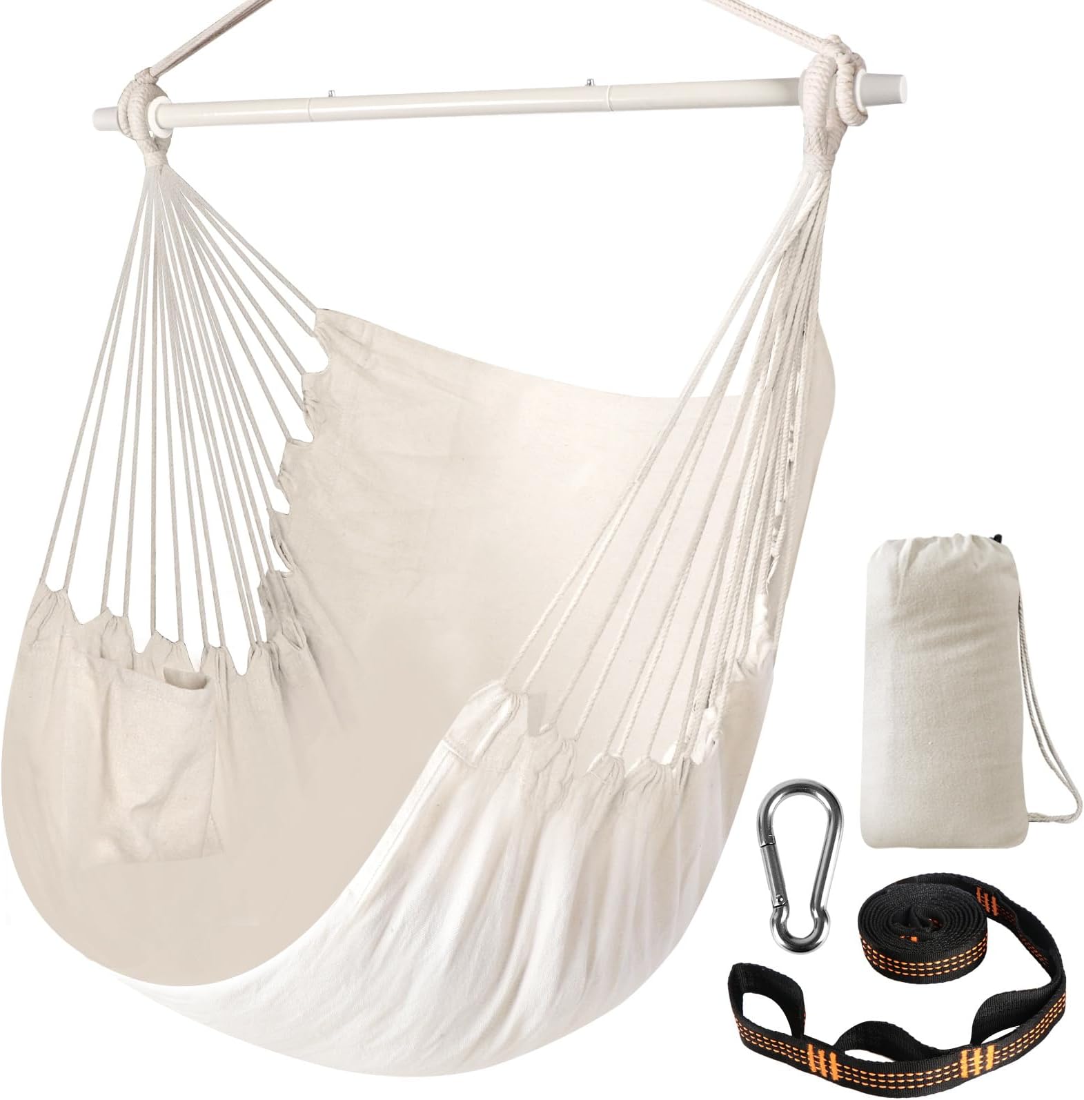 Amazon.com: Chihee Hammock Chair Swing Chair Strong Metal Collapsible ...