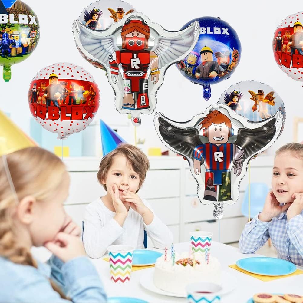 Roblox Party Balloons Birthday Decorations 8 Pieces Party Supplies ...