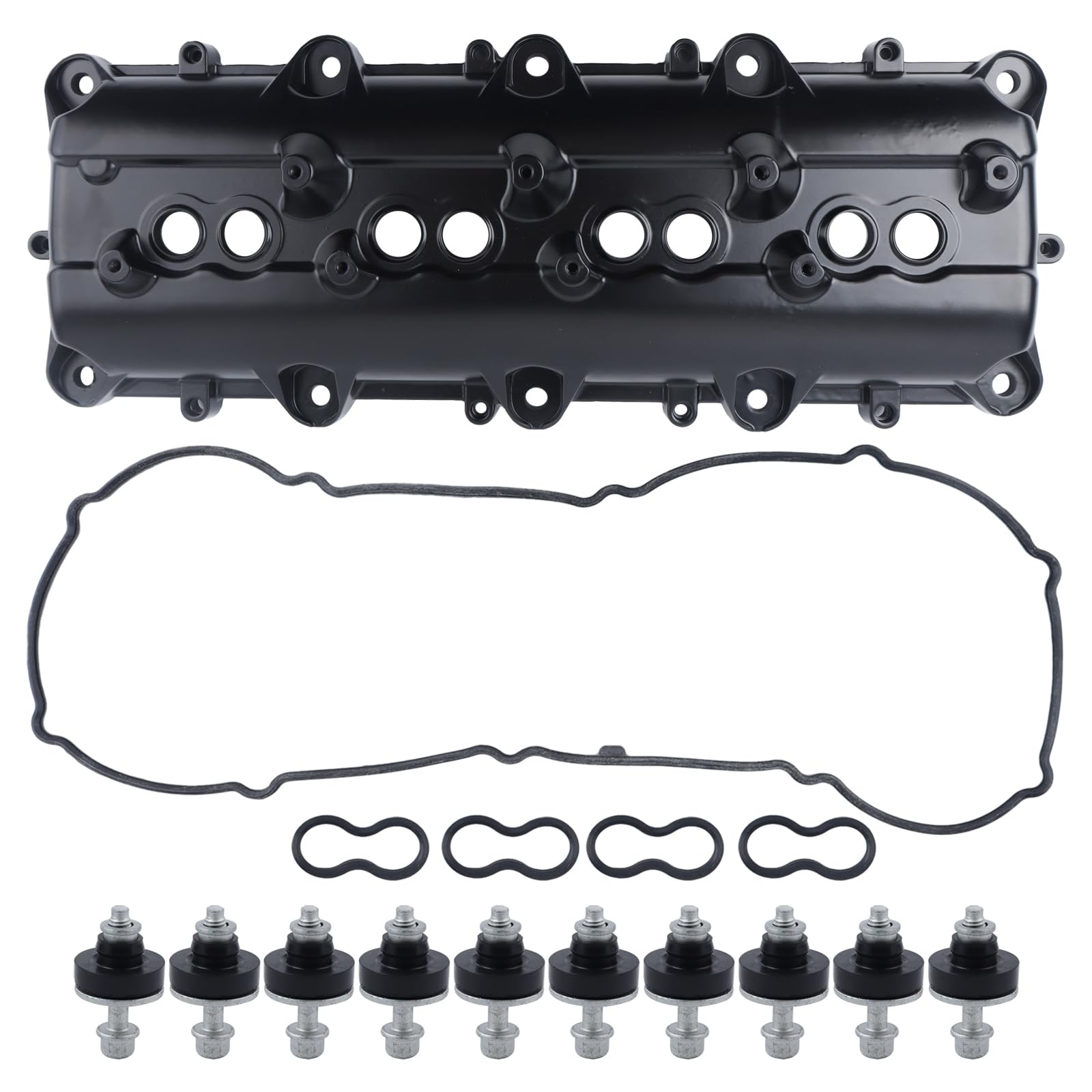 Amazon.com: DOLKSN Upgrade Aluminium Valve Cover Compatible with 2011 ...