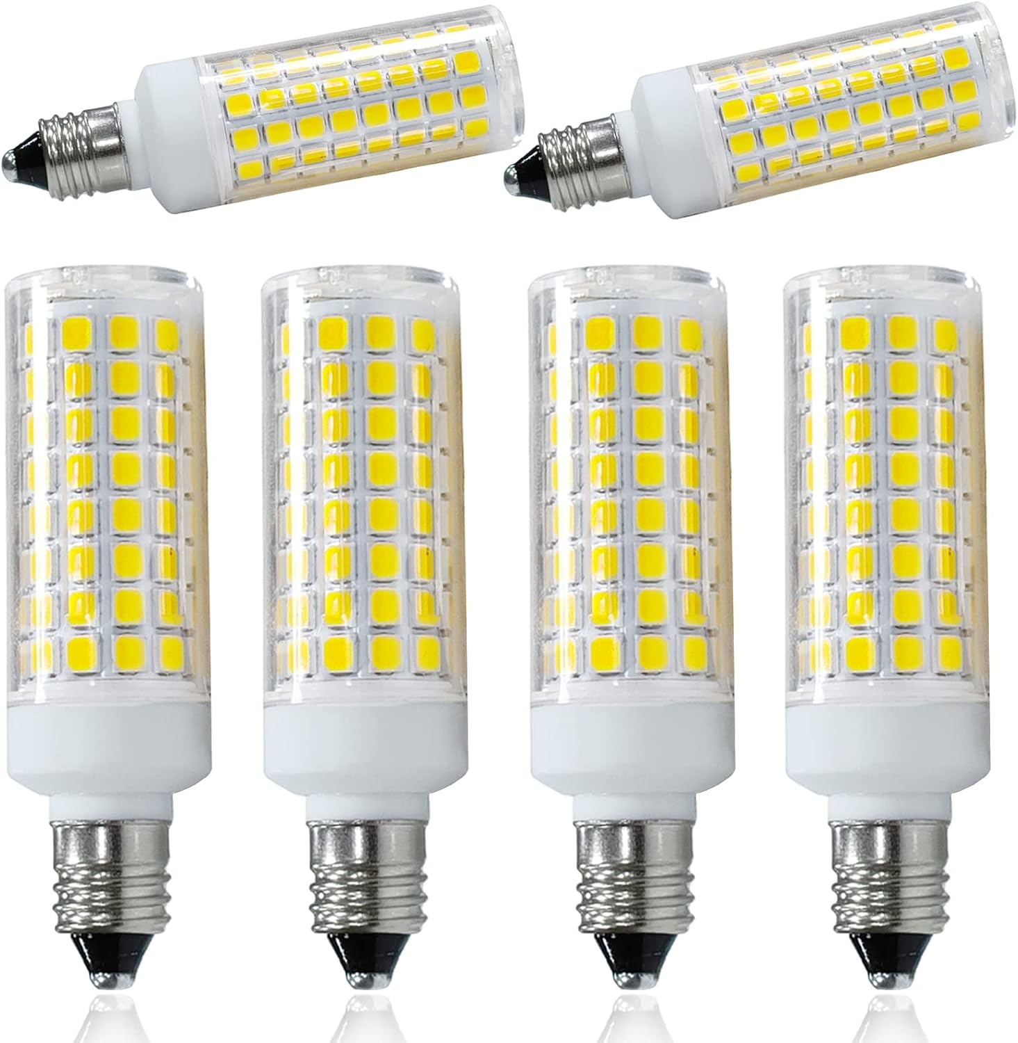 HAOGUAIS 6-Pack E11 LED Light Bulbs, E11 Mini Candelabra Base, Daylight ...