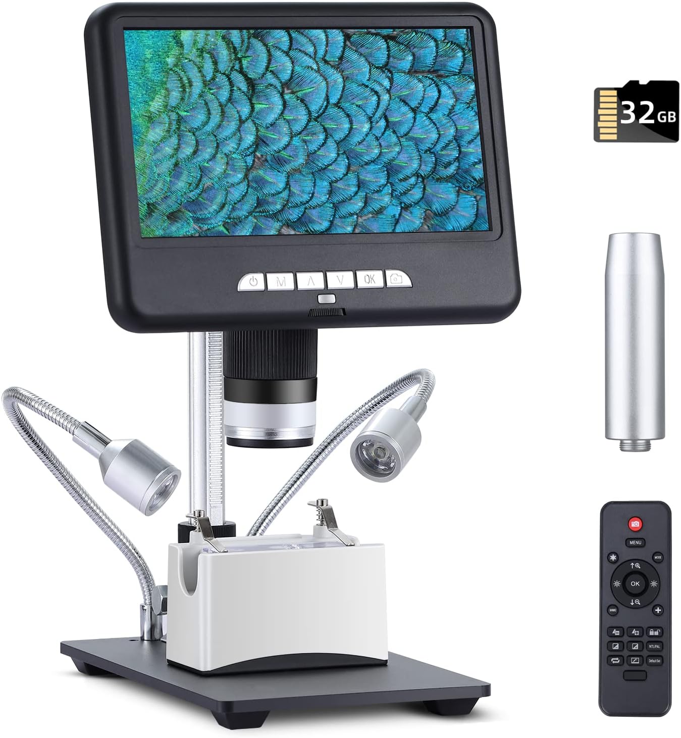 Koolertron 24MP Coin Microscope for Adult,7-inch Screen LCD Digital ...