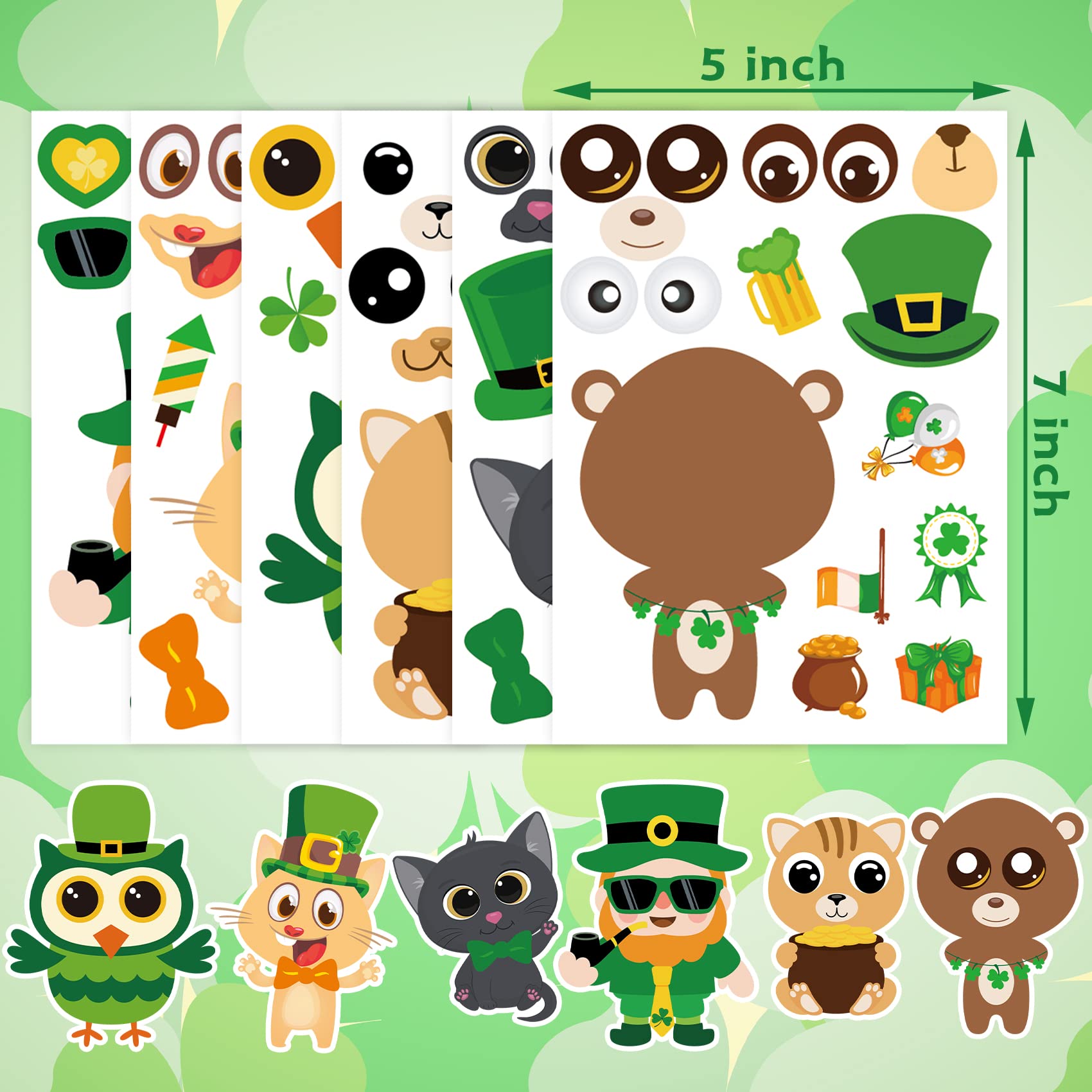 Snapklik.com : St. Patricks Day Stickers 30 Sheets St Patricks Day Make ...