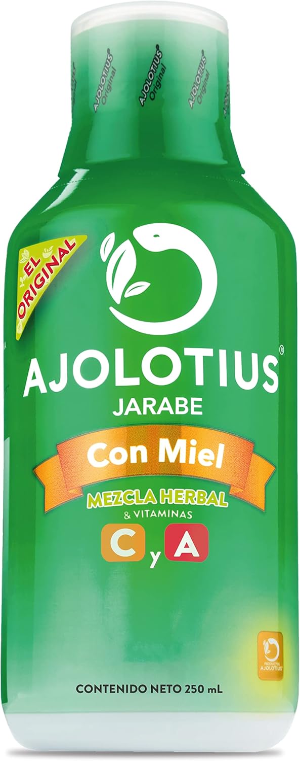 Ajolotius Jarabe Original Miel Y Formula Herbal Tradicional 2 Pack