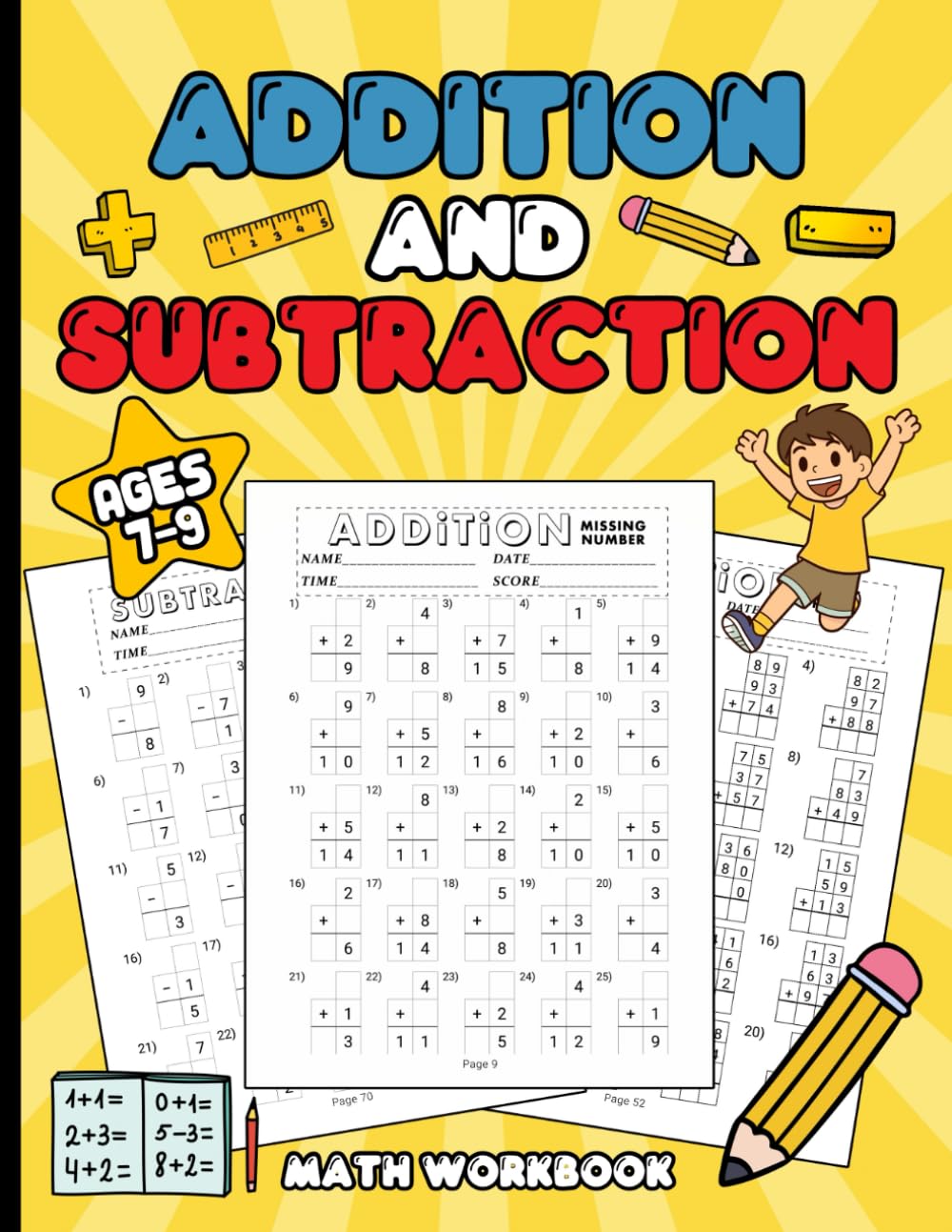 Addition and Subtraction Math Workbook: Adding & Subtracting Practice ...