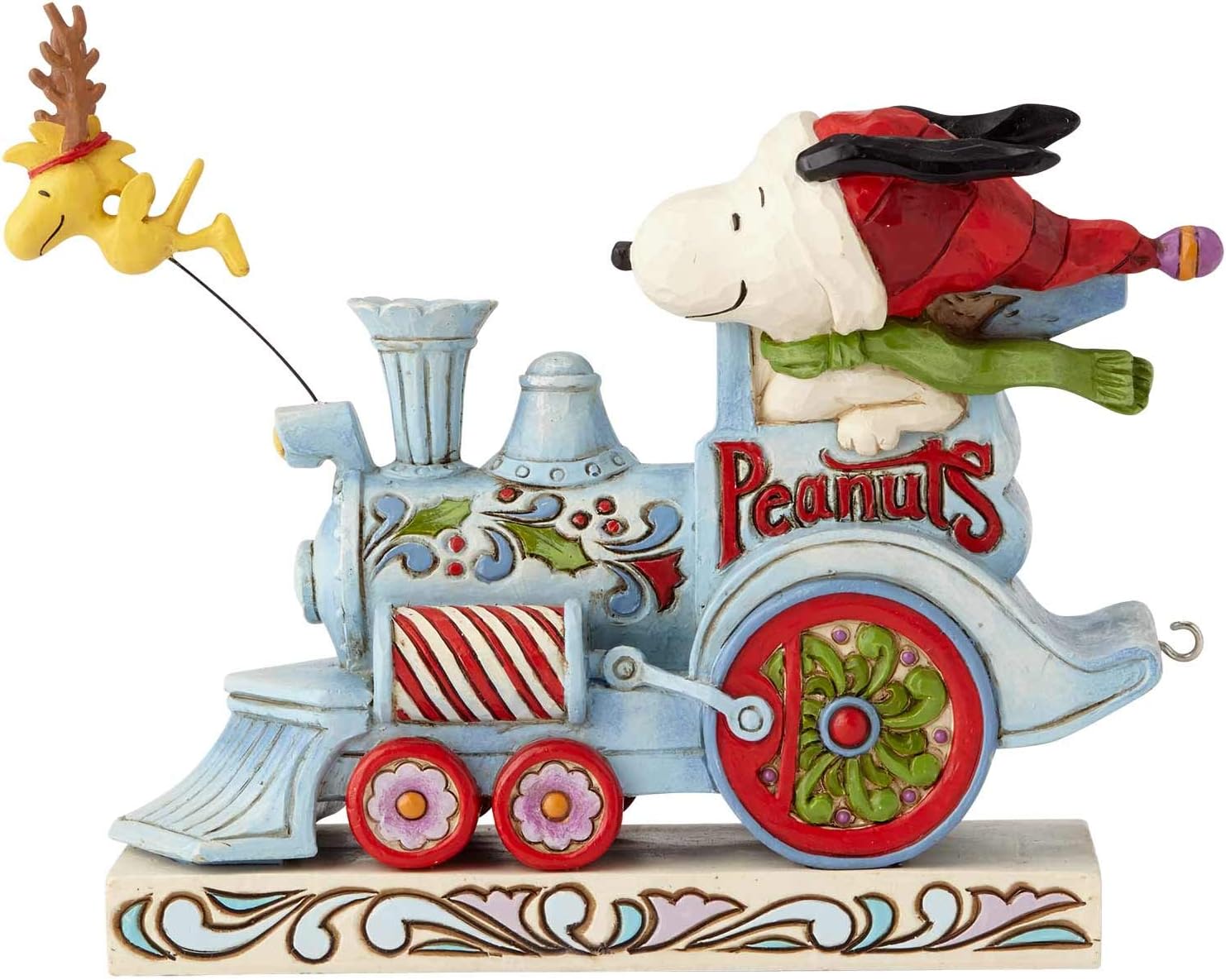 Enesco Peanuts by Jim Shore Snoopy Woodstock Christmas Train : Amazon ...