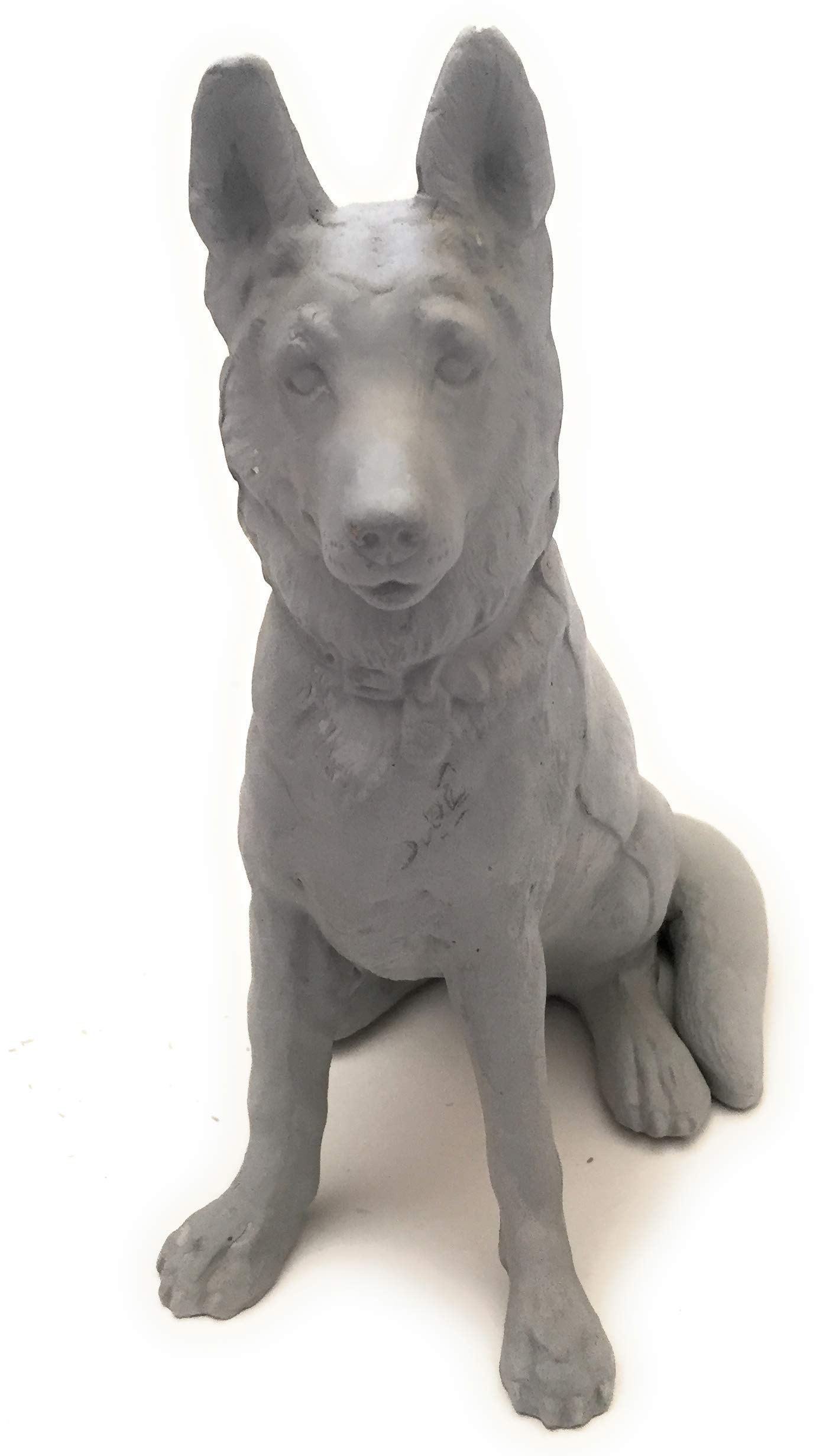 Ceramic Bisque U-Paint German Shepherd On A Rock Base Unpainted Ready ...