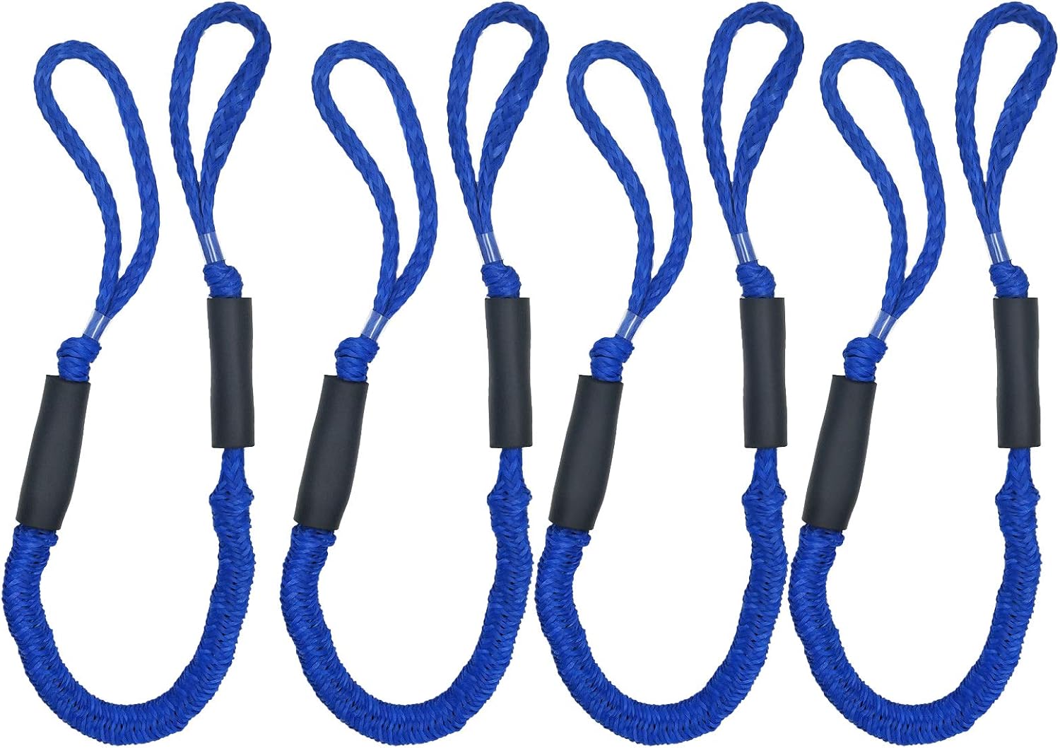Amazon.com : 4 Pack Marine Bungee Cord Rope Boat Dock Line Outdoor ...