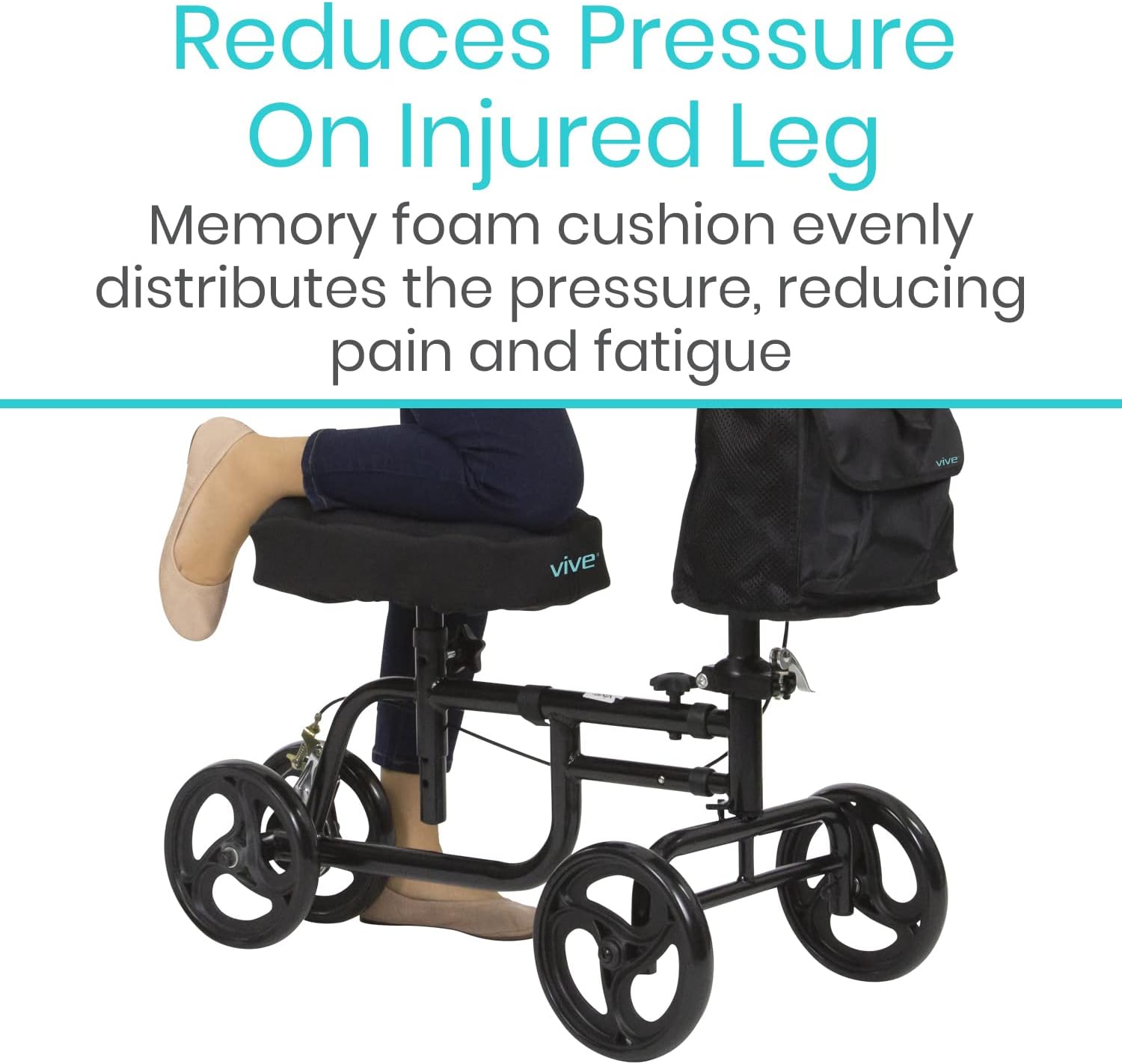 VIVE Mobility Knee Scooter Pad – Accessories Cushion Cover for Comfort ...