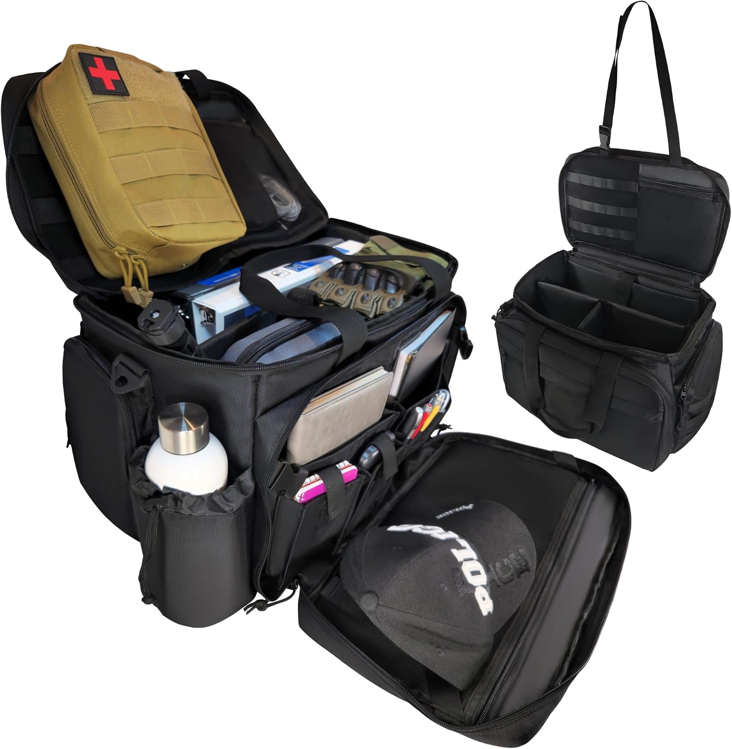 Amazon.com: DERABY Patrol Bag for Law Enforcement | Police Gear Car ...
