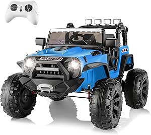 Amazon.com: Hikole 24 Volt Ride on Car - 2 Seater Kids Electric Car with Wide Seat, Remote ...