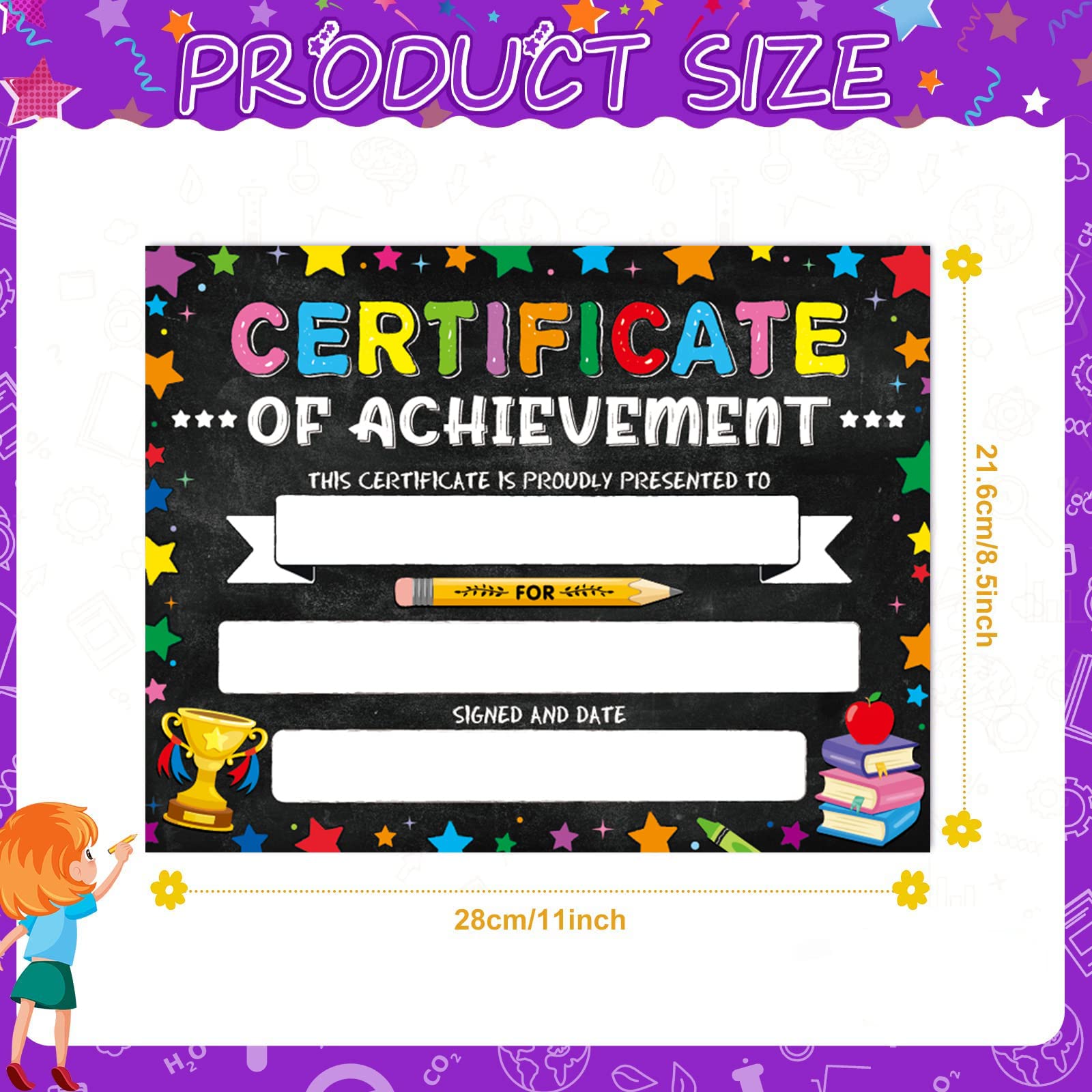 Employee Of The Month 30 Pieces Certificate Of Achieveent Student ...