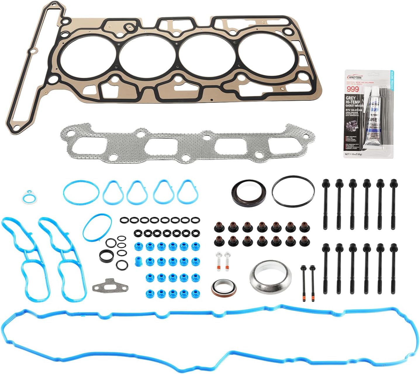 Amazon.com: Head Gasket Set Kit, 30Pcs Engine Cylinder Head Gasket Kit ...