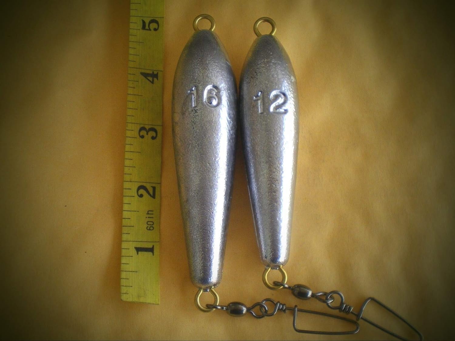 Amazon.com : 4 Pcs. Inline Trolling Fishing Weights Sinker Fishing ...