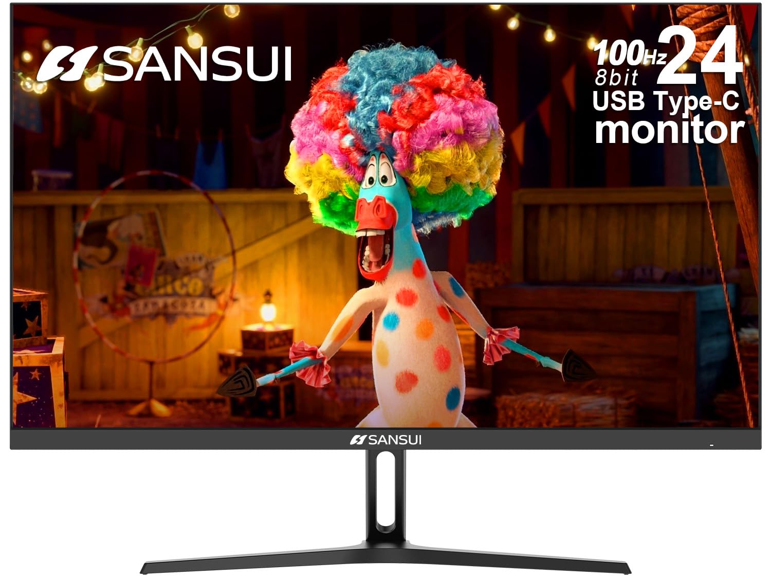 Amazon.com: SANSUI Monitor 24 inch 100Hz USB Type-C Computer Monitor丨 ...
