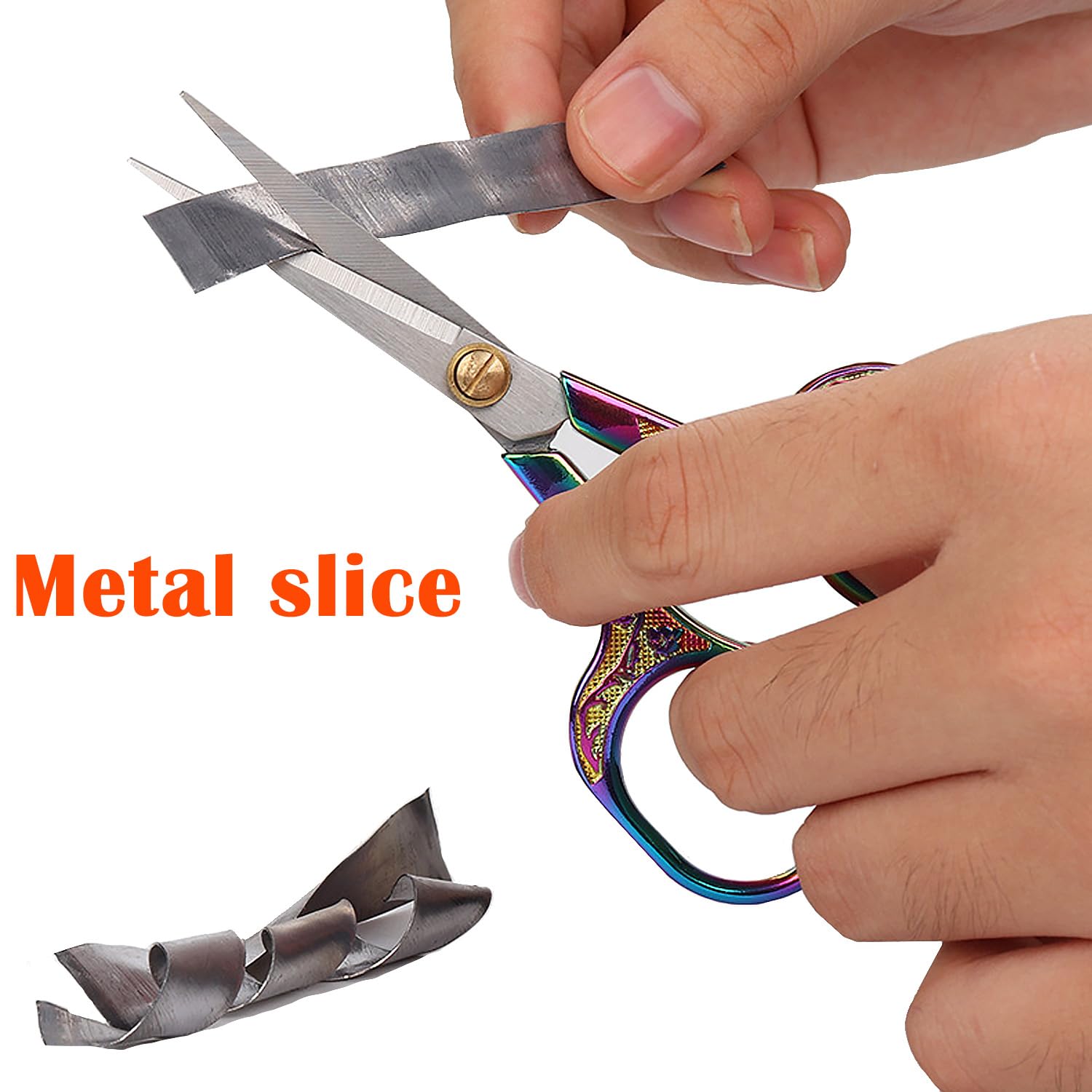 Snapklik.com : Mini Scissors Stainless Blade Metal Handle Office School ...