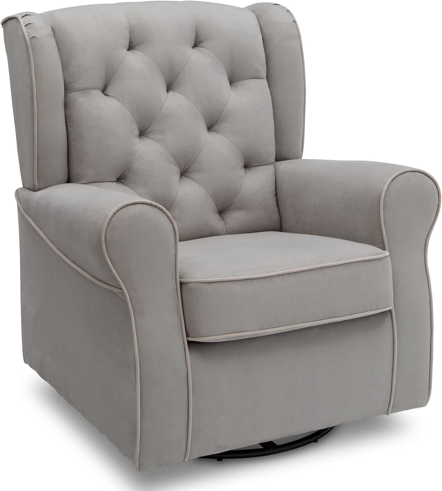 Amazon.com: Delta Children Emerson Upholstered Glider Swivel Rocker ...