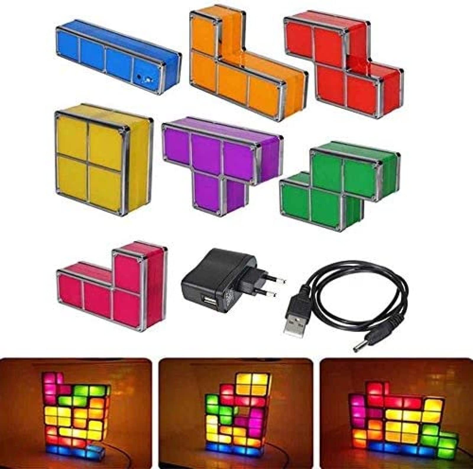 Tetris Building Lights