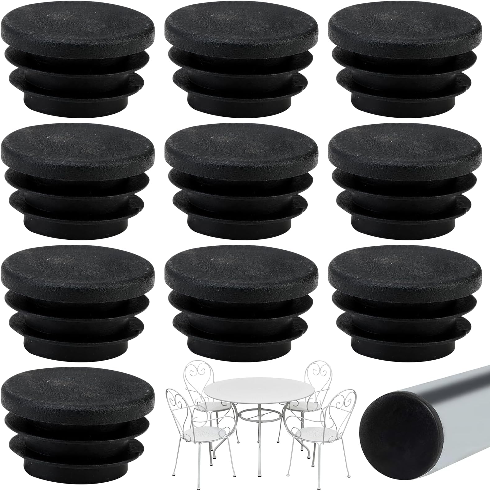 Lotbun 10 pcs tappi lamellari ø 25 mm, tappi terminali di plastica ...