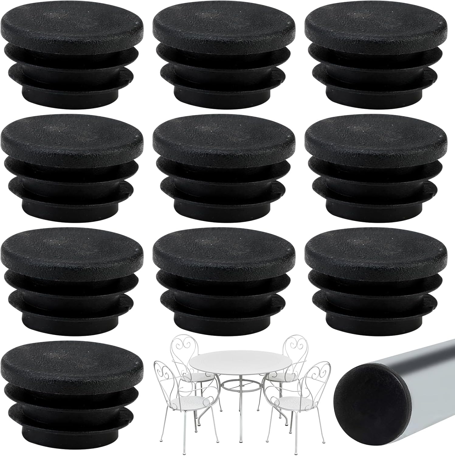 Lotbun 10 pcs tappi lamellari ø 25 mm, tappi terminali di plastica ...