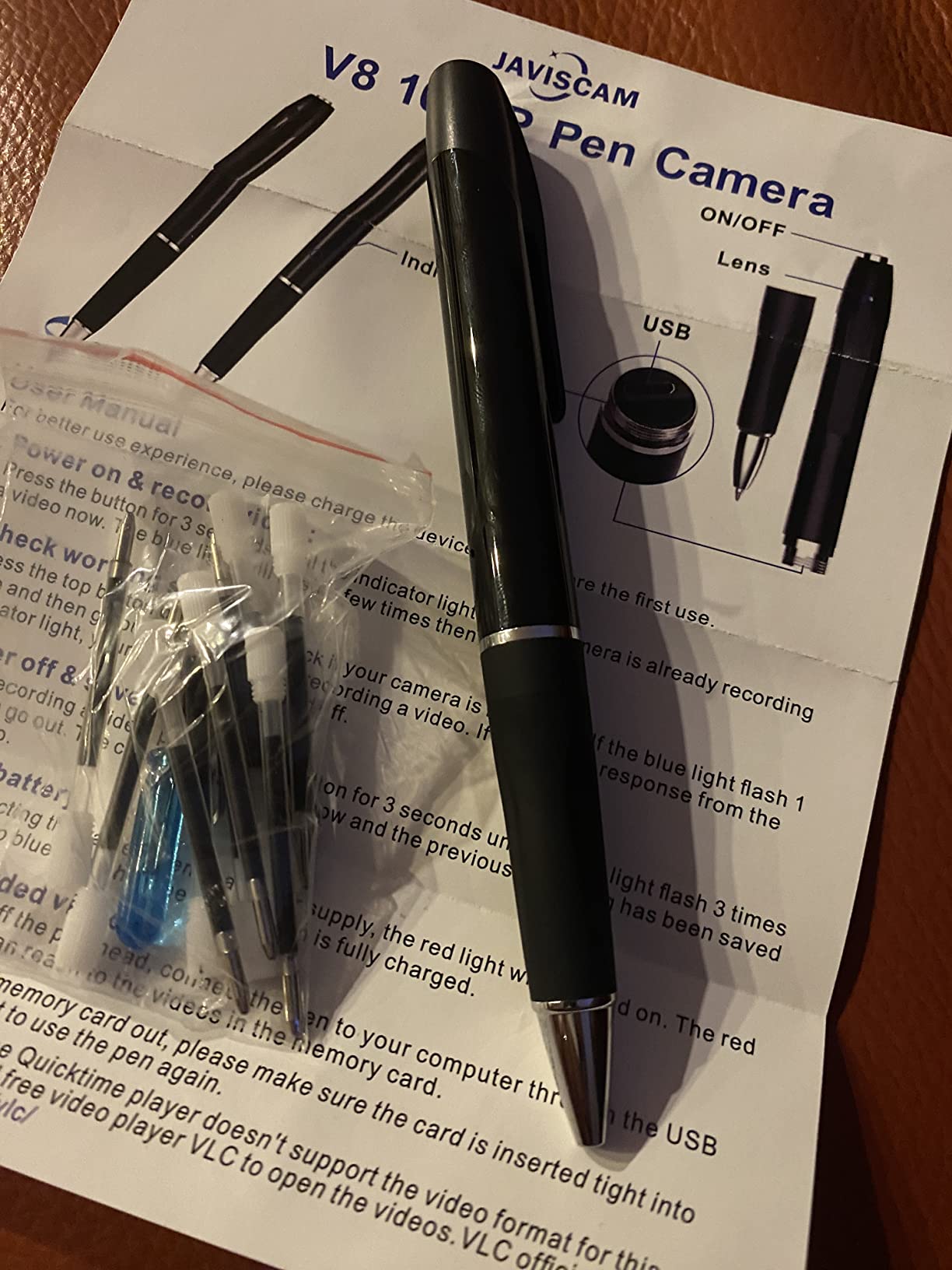 $8/mo - Finance 32GB Hidden Camera, Spy Camera, Pen Camera with ...