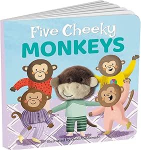 Amazon.com: Finger Puppet Book - Cheeky Monkey Puppet as He Gets into ...