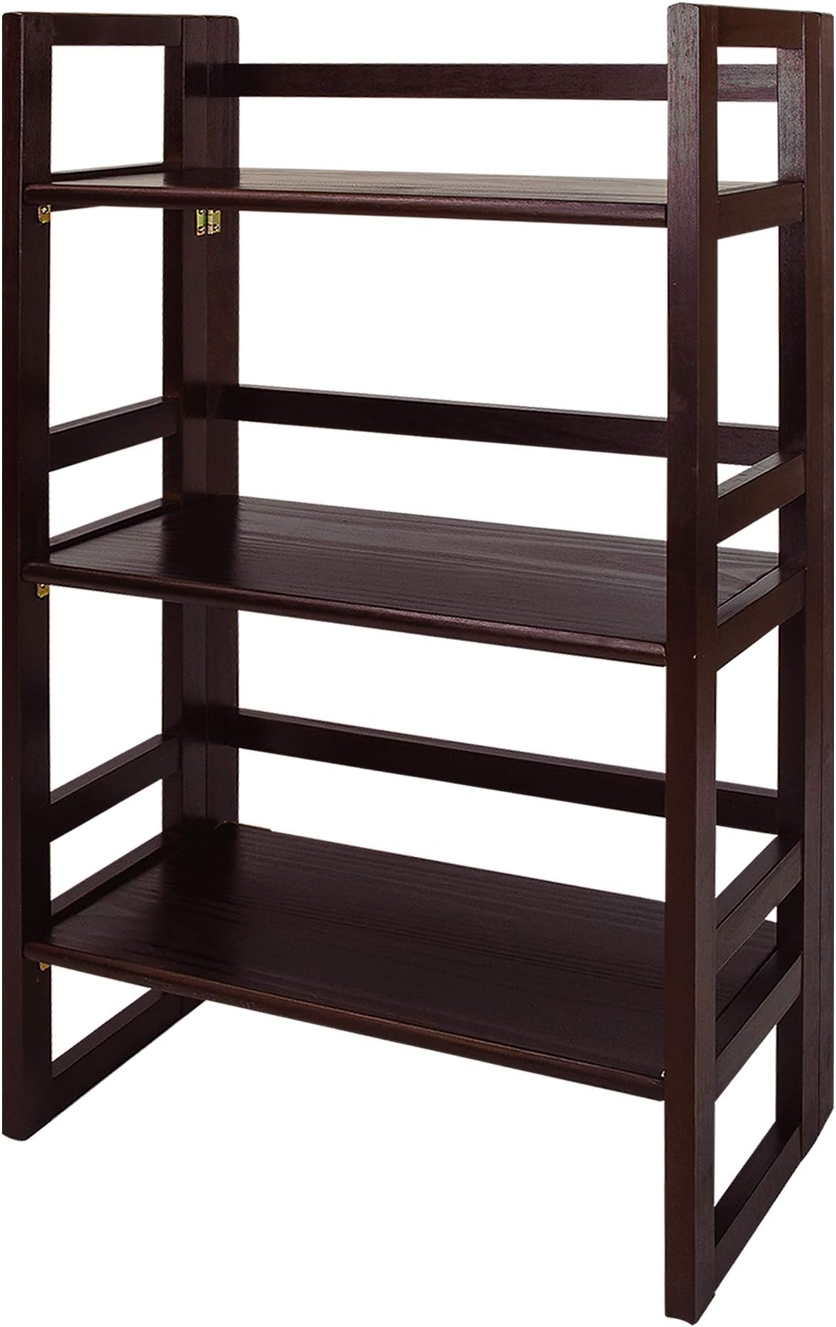 Amazon.com: Casual Home 3-Shelf Folding Stackable Bookcase (27.5" Wide ...