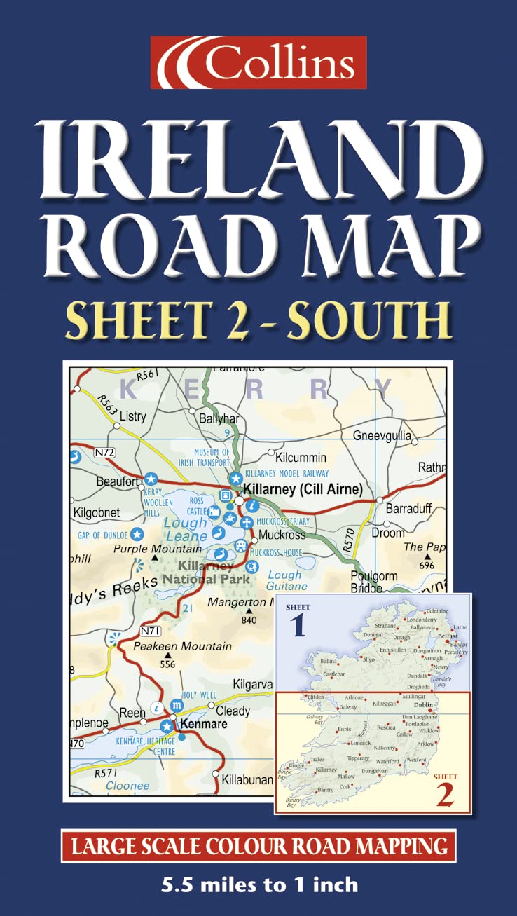 Buy Road Map Ireland: Sheet 2 – South (Ireland road map) Book Online at ...