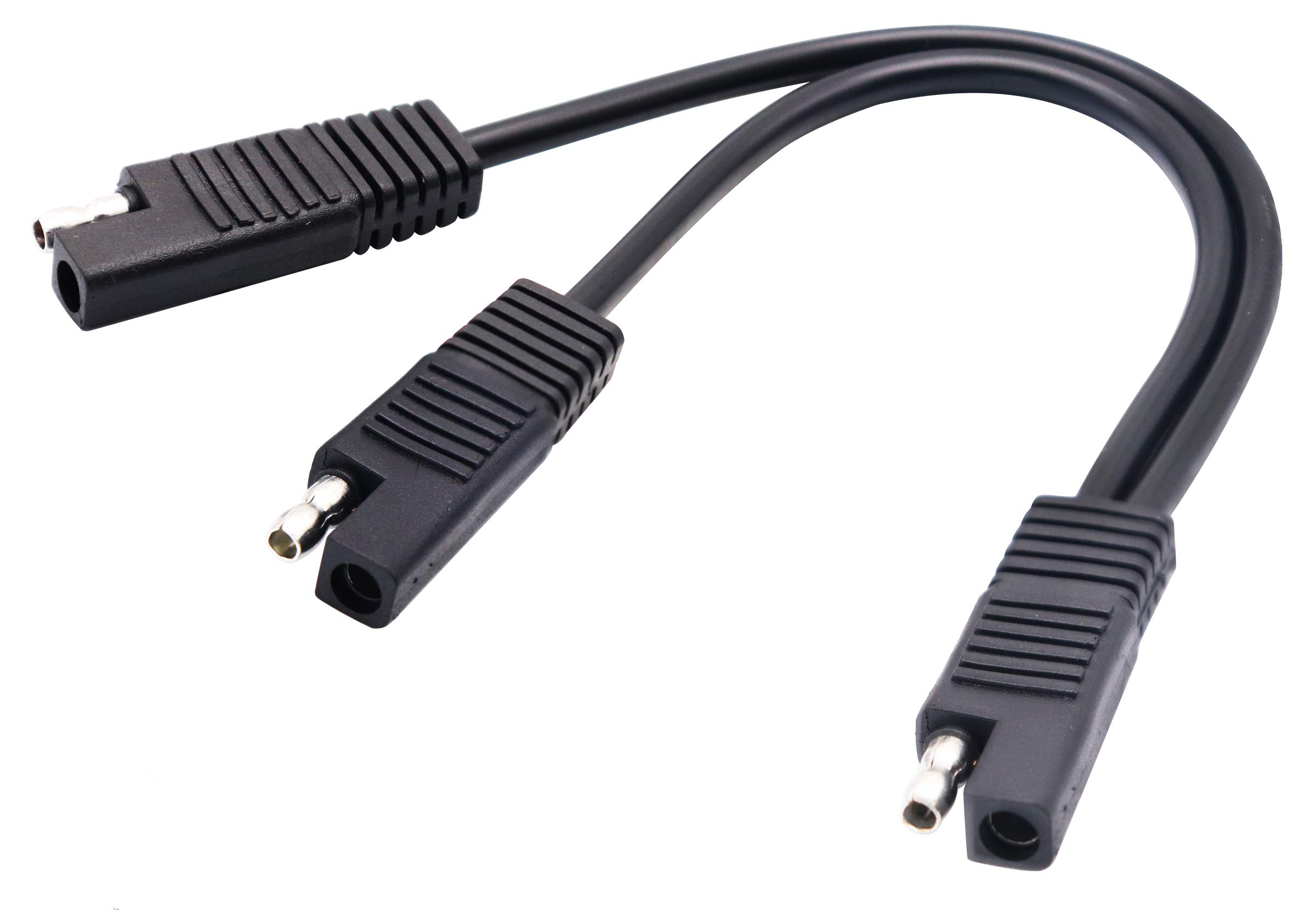 AAOTOKK SAE Y Splitter Extension Cable SAE 1 to 2 SAE DC Power ...
