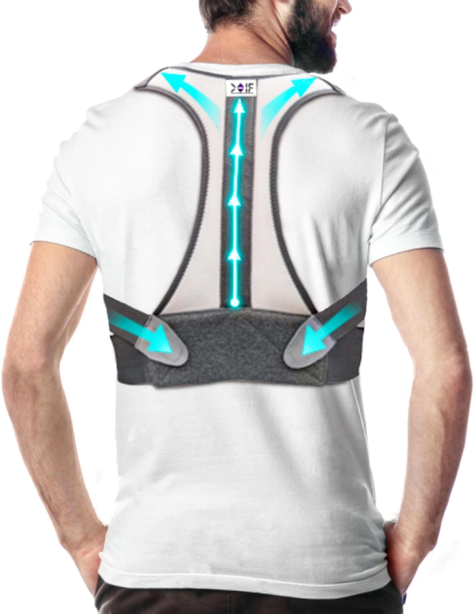 Buy HOOPOES Posture Corrector Belt For Men & Women - Spine & Body ...