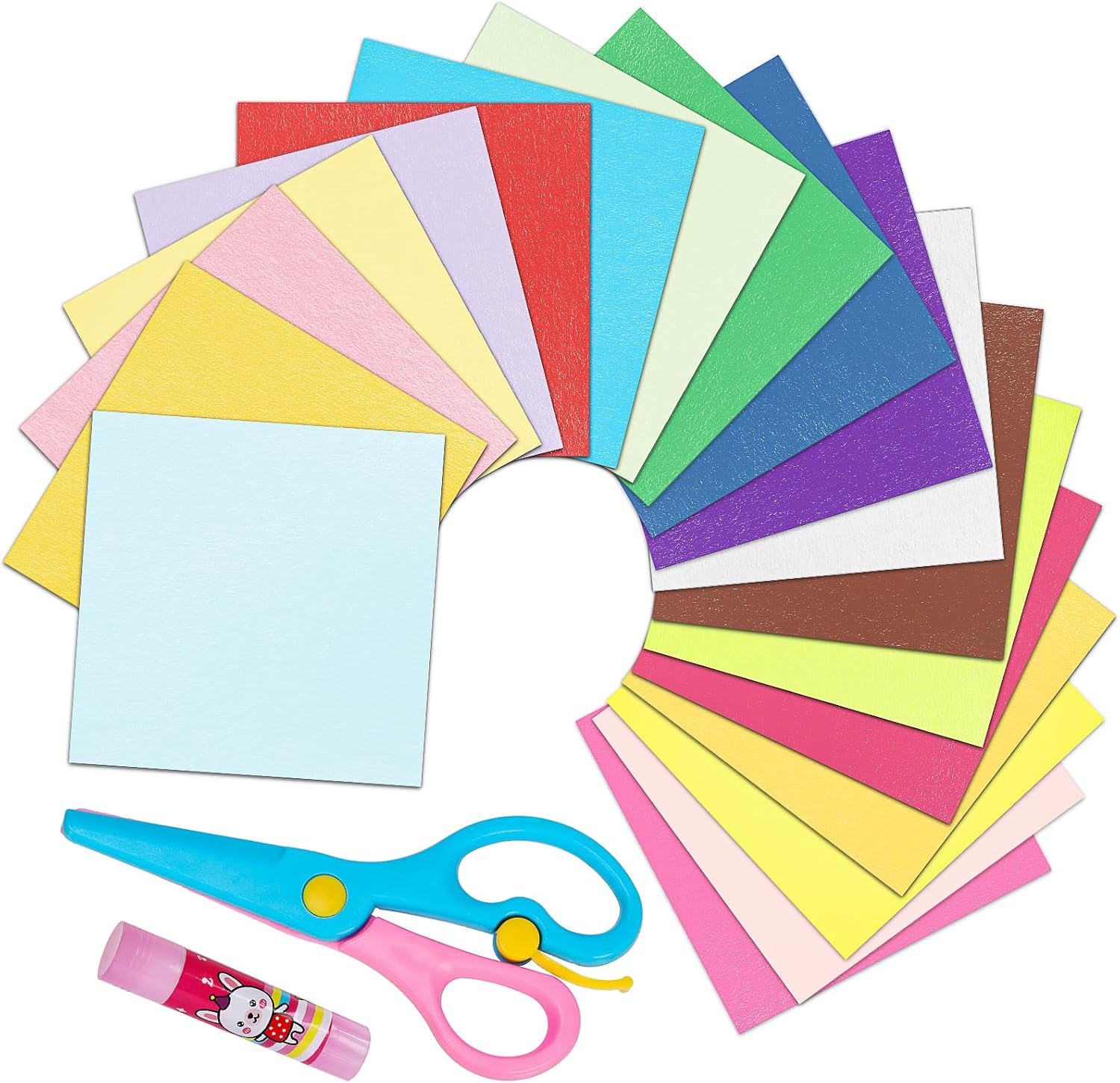 Tanstic 300 Sheets 8 x 8 Inch Origami Paper, 20 Colors Square Paper ...