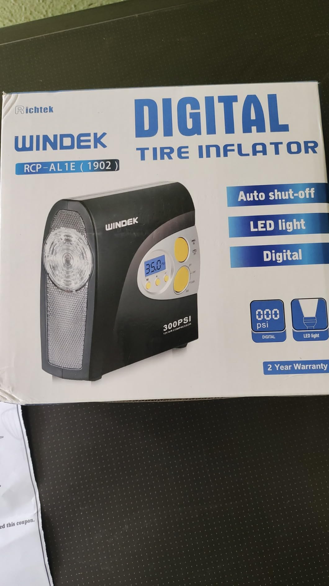 WINDEK Leuci Windek-A4F(1902) Compact Air Pumps Digital Tyre Inflator ...