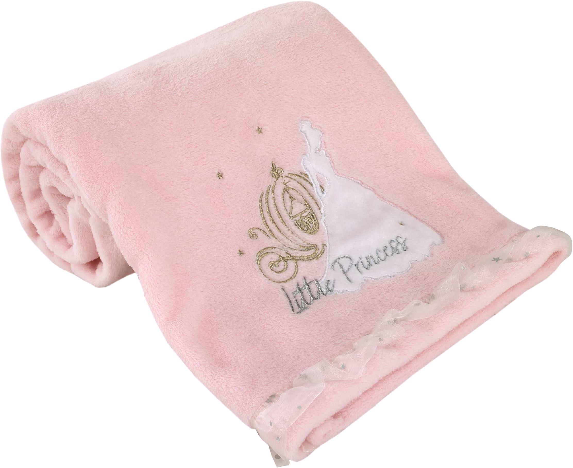 Amazon.com: Disney Princess Enchanting Dreams Pink Cinderella Applique ...