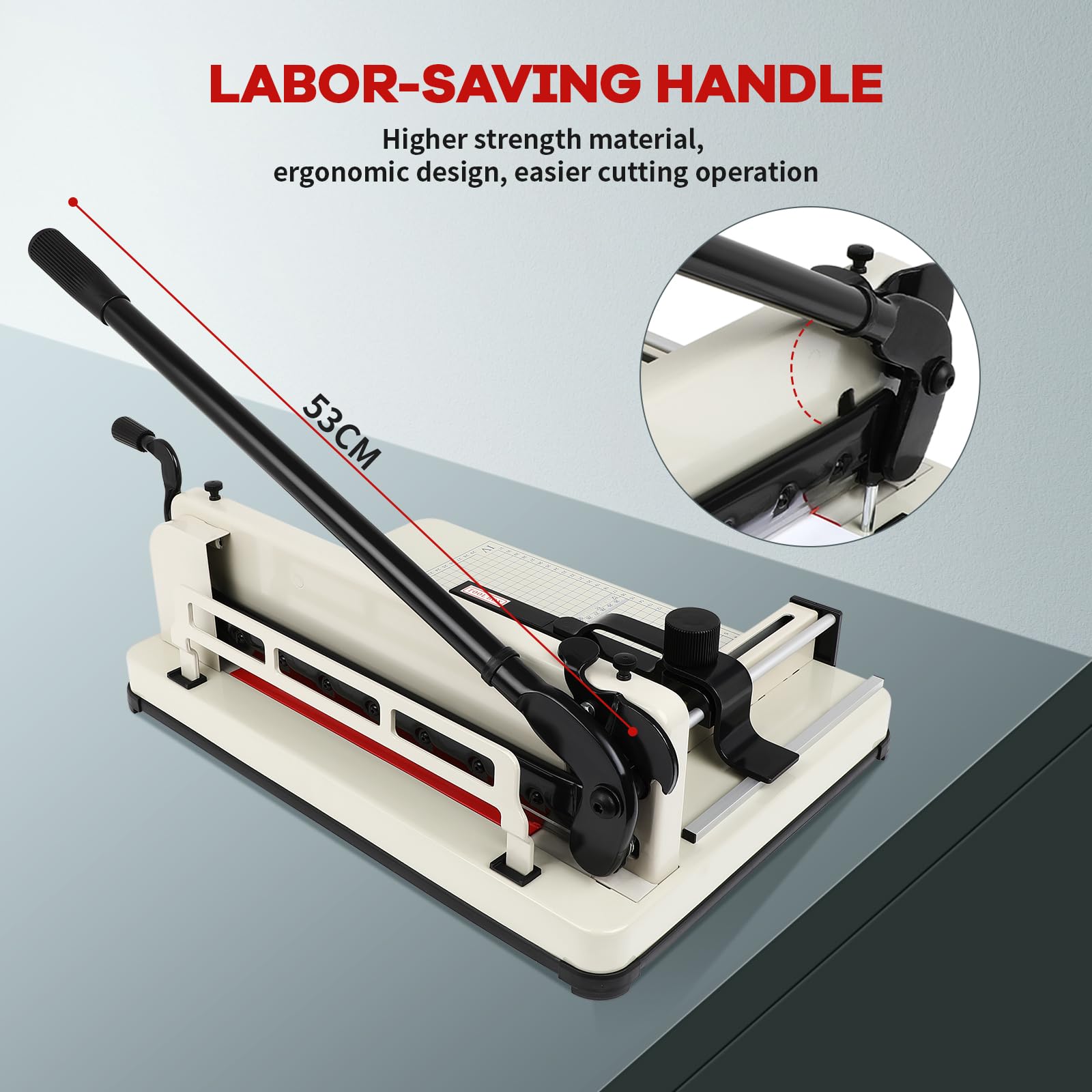 Snapklik.com : 17" Heavy Duty Paper Cutter, 400 Sheets Guillotine ...