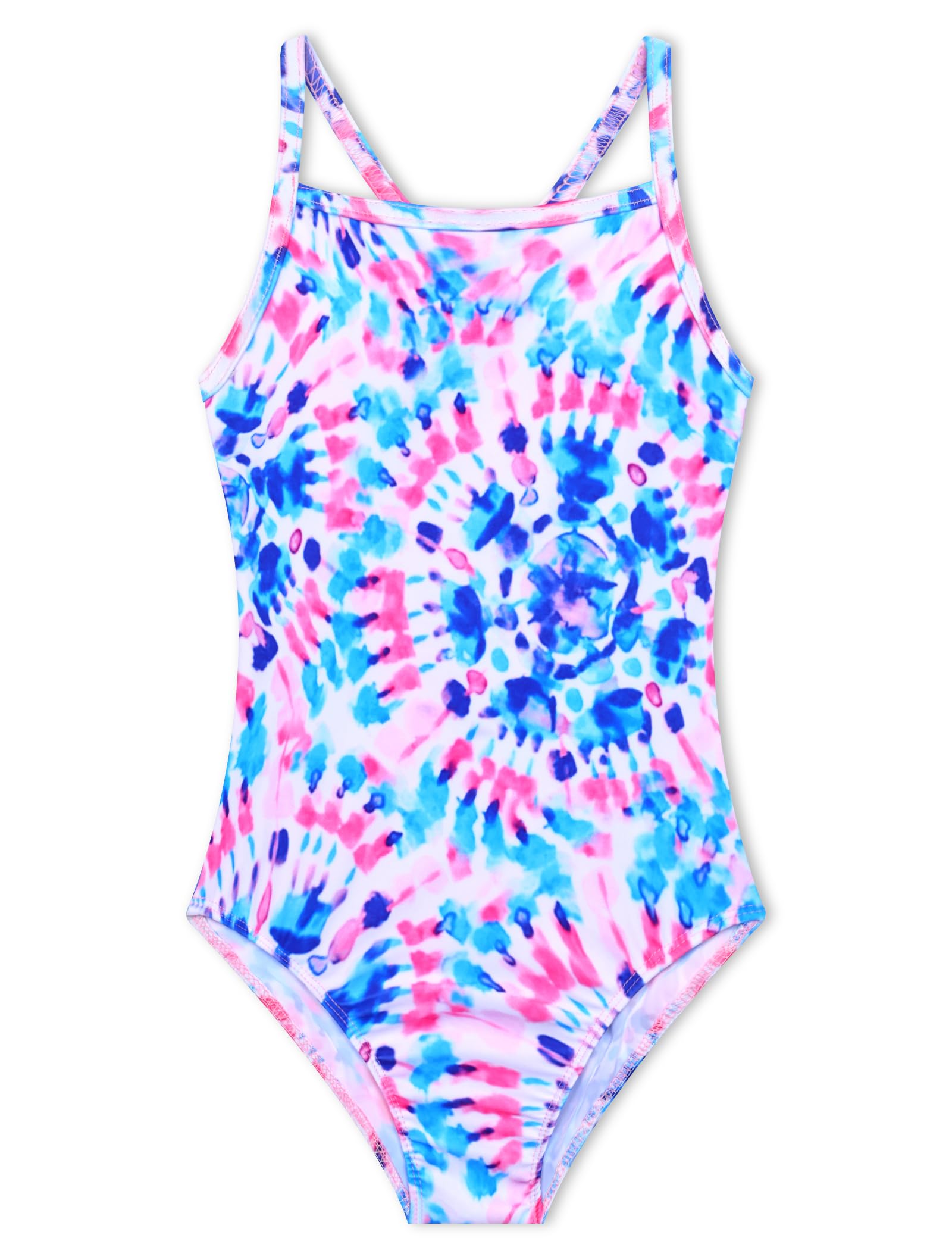 Snapklik.com : Girls Bathing Suits Size 9-10 Years Old Blue Tie Dye One ...
