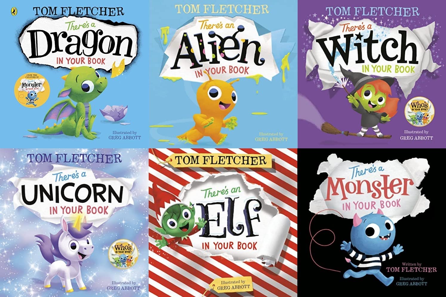 Who’s In Your Book? Series 6 Books Set (Board Book): Tom Fletcher, Greg ...