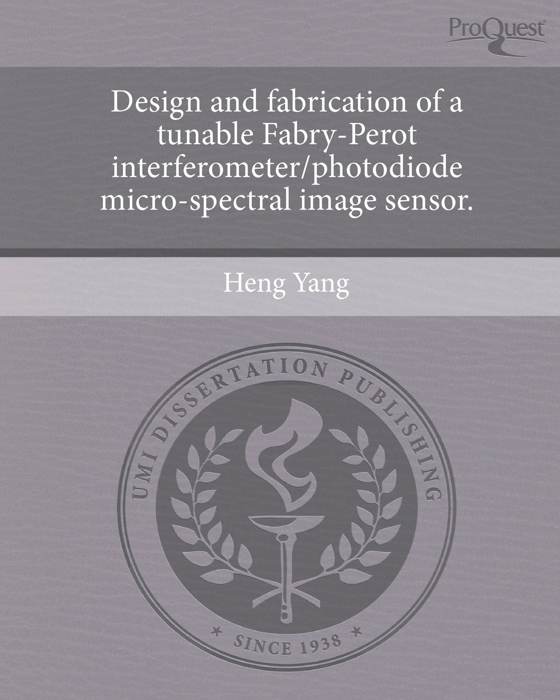 Buy Design and Fabrication of a Tunable Fabry-Perot Interferometer ...