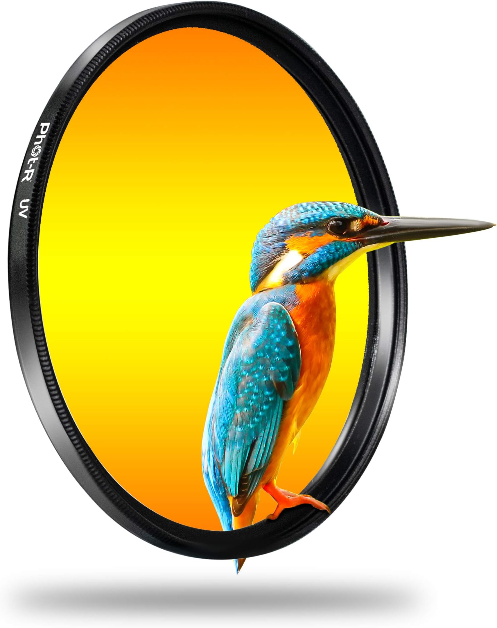 Phot-R 77mm PRO Multi-Layer UV Digital Filter Multi-Coated Ultraviolet ...