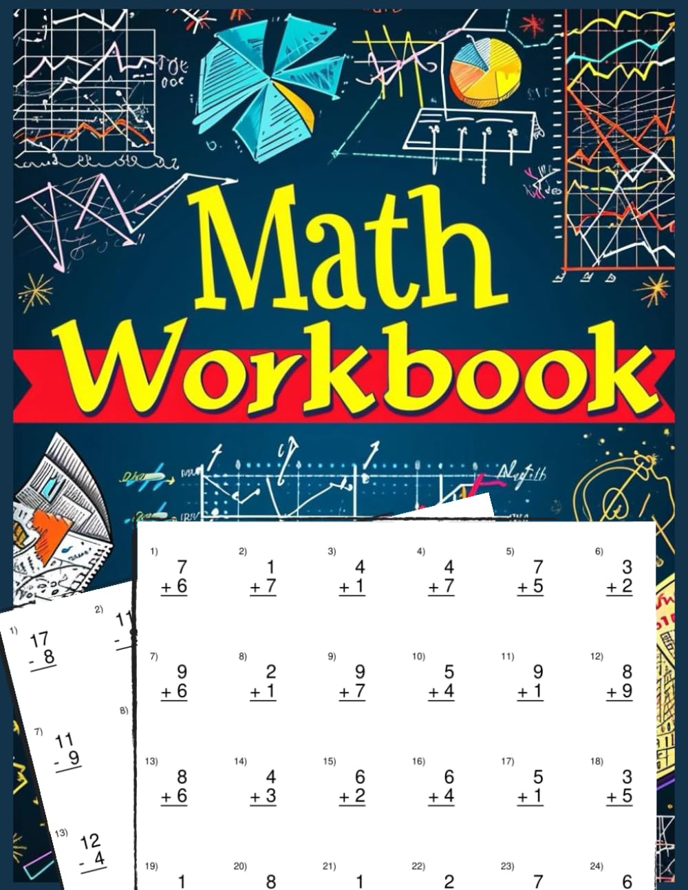Math Workbook: Build Math Skills: 100 Fun Worksheets on Addition ...