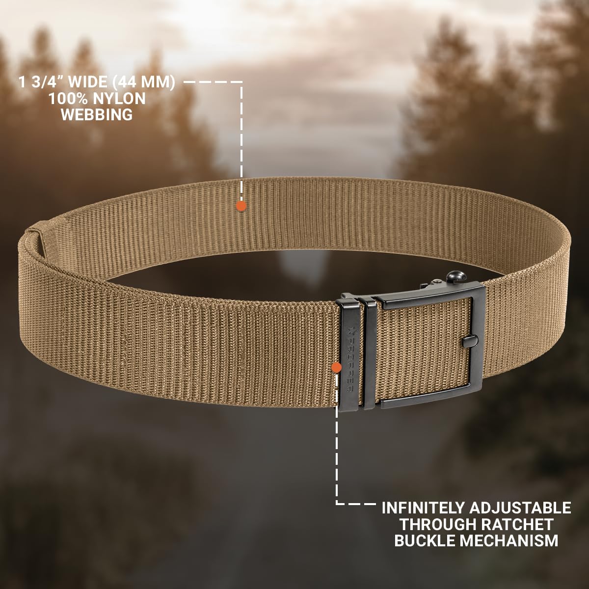 Snapklik.com : Lo-Pro 1.75 Inch 44 Millimeter Mens Ratchet Tactical Belt