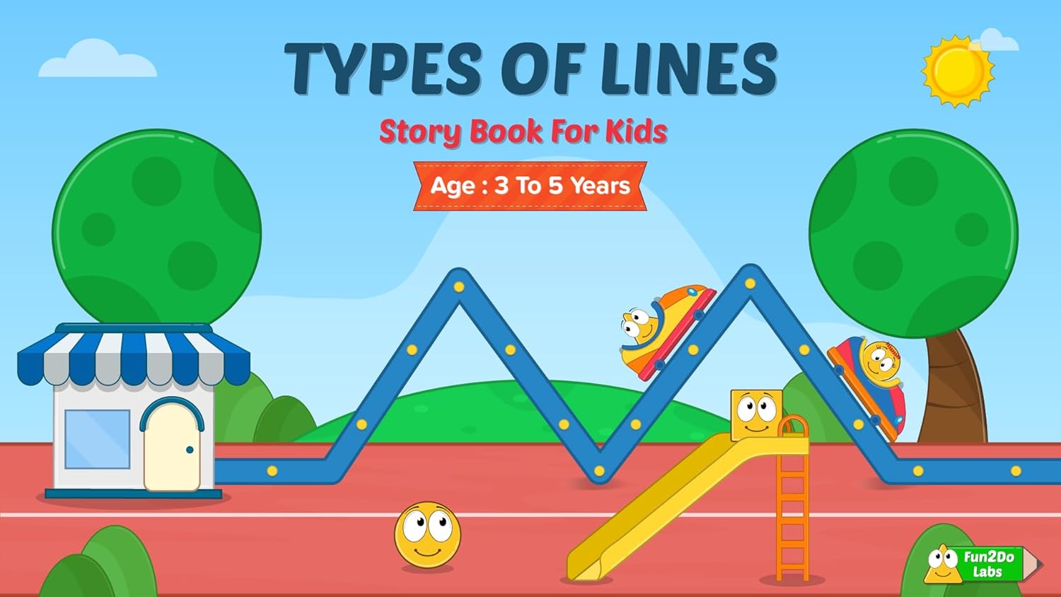 Math Story Book for Kids Aged 3 to 5 : Types of Lines eBook : Labs ...