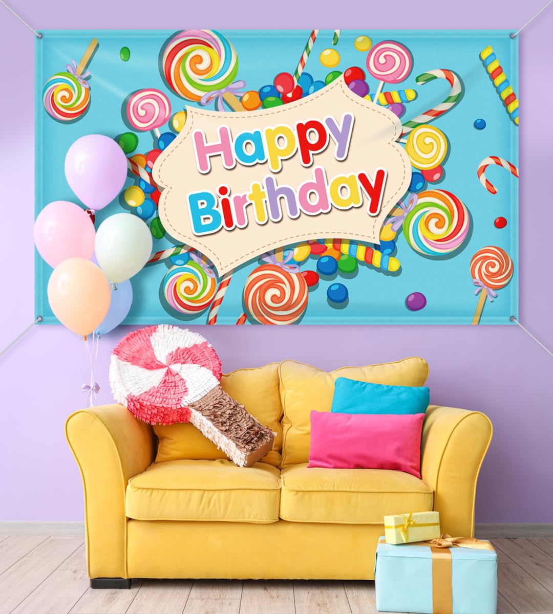 Amazon.com : PARTYELF Happy Birthday Banner, Colorful Happy Birthday ...