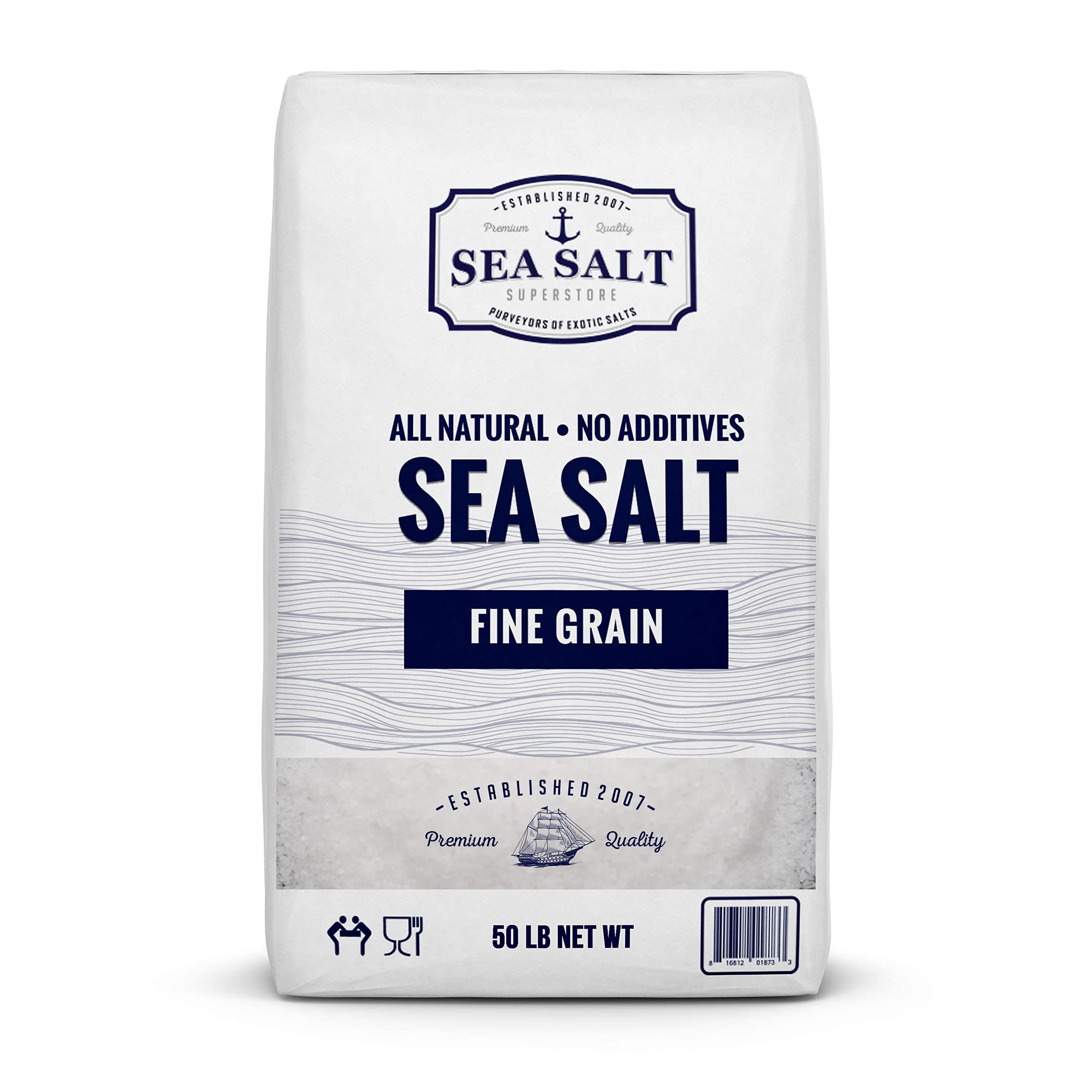 Natural Sea Salt Fine Grain, Gluten-Free Bulk Sea Salt for Commercial ...
