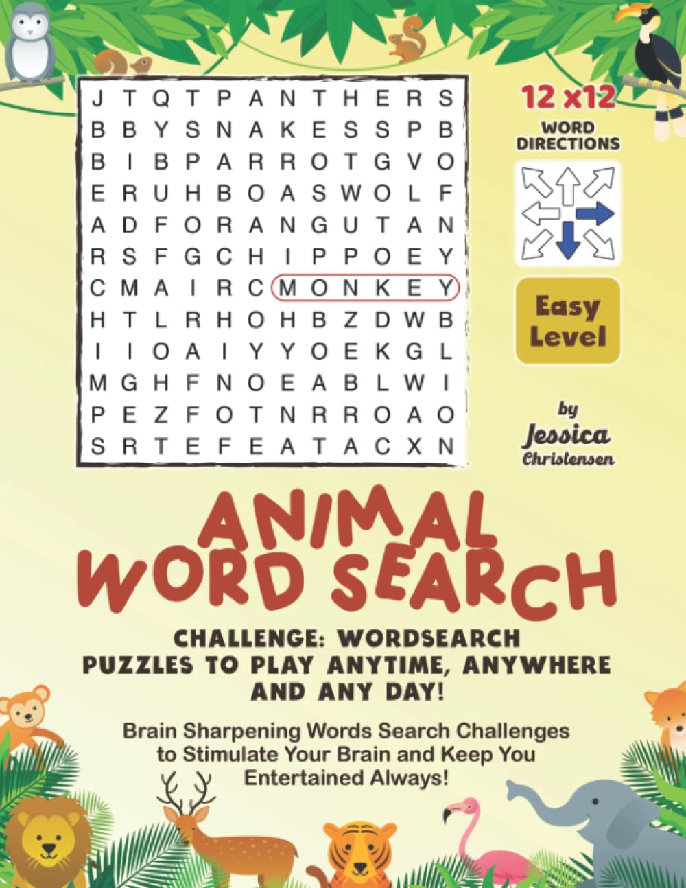 Buy Animal Word Search Challenge: Wordsearch Puzzles to Play Anytime ...