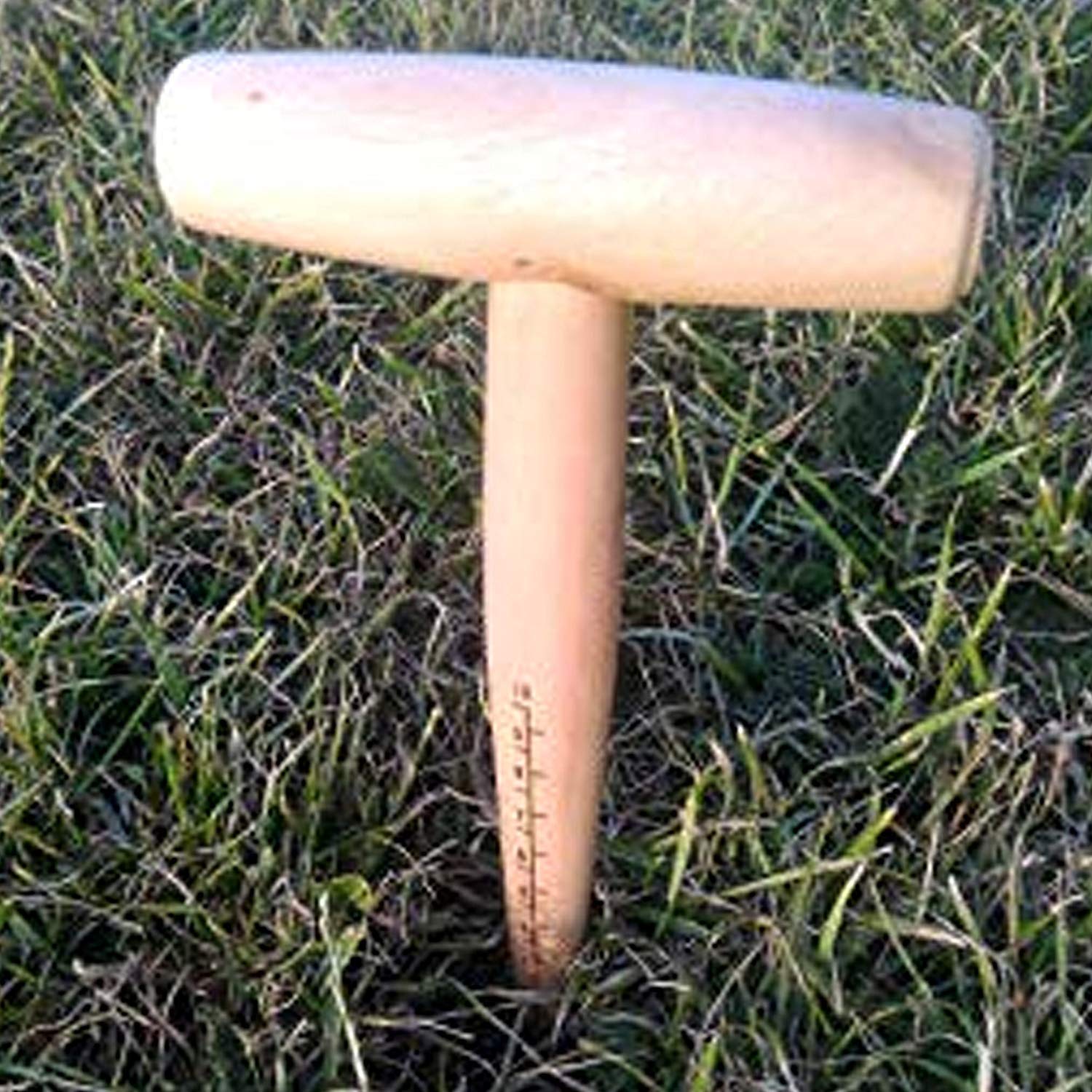 Natural Wood Garden Dibber Seed Bulb Flower Depth Planting Gauge T ...